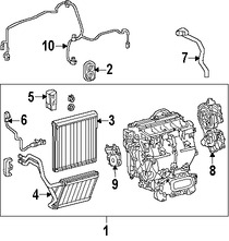 Mando de la Compuerta Mezcladora para Toyota Camry Hybrid