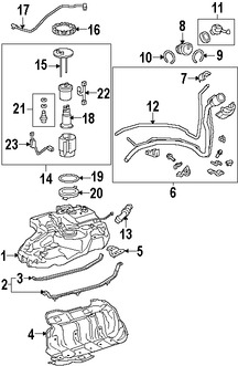 Tapa del tanque de combustible Original para Toyota Lexus Marca TOYOTA ...