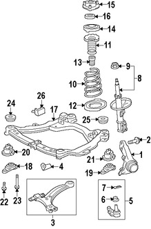 Rótula de Suspensión Original para Lexus ES350 Lexus ES300h Toyota ...