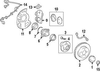 Rotor del Disco de freno Original para Toyota 4Runner Lexus GX470 Marca ...