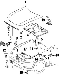 Sello del capo Original para Toyota Lexus Marca TOYOTA Número de Parte ...