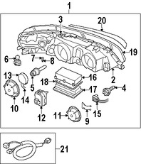 Bombilla de Faro Original para Volvo V70 Volvo XC70 Volvo XC90 Volvo ...
