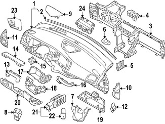 Cobertura Panel de Instrumentos Original para Volvo S60 Volvo S60 Cross ...