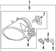 Luz de Niebla Original para Volvo S40 Volvo V50 Marca VOLVO Número de ...