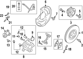 Guía del Pasador de Caliper Original para Volvo S90 2017 Volvo XC90 ...